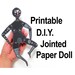 Articulated Paper Doll Printable Jointed Weird Quirky Figure Folk ...