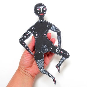 Articulated Paper Doll Printable Jointed Weird Quirky Figure Folk ...