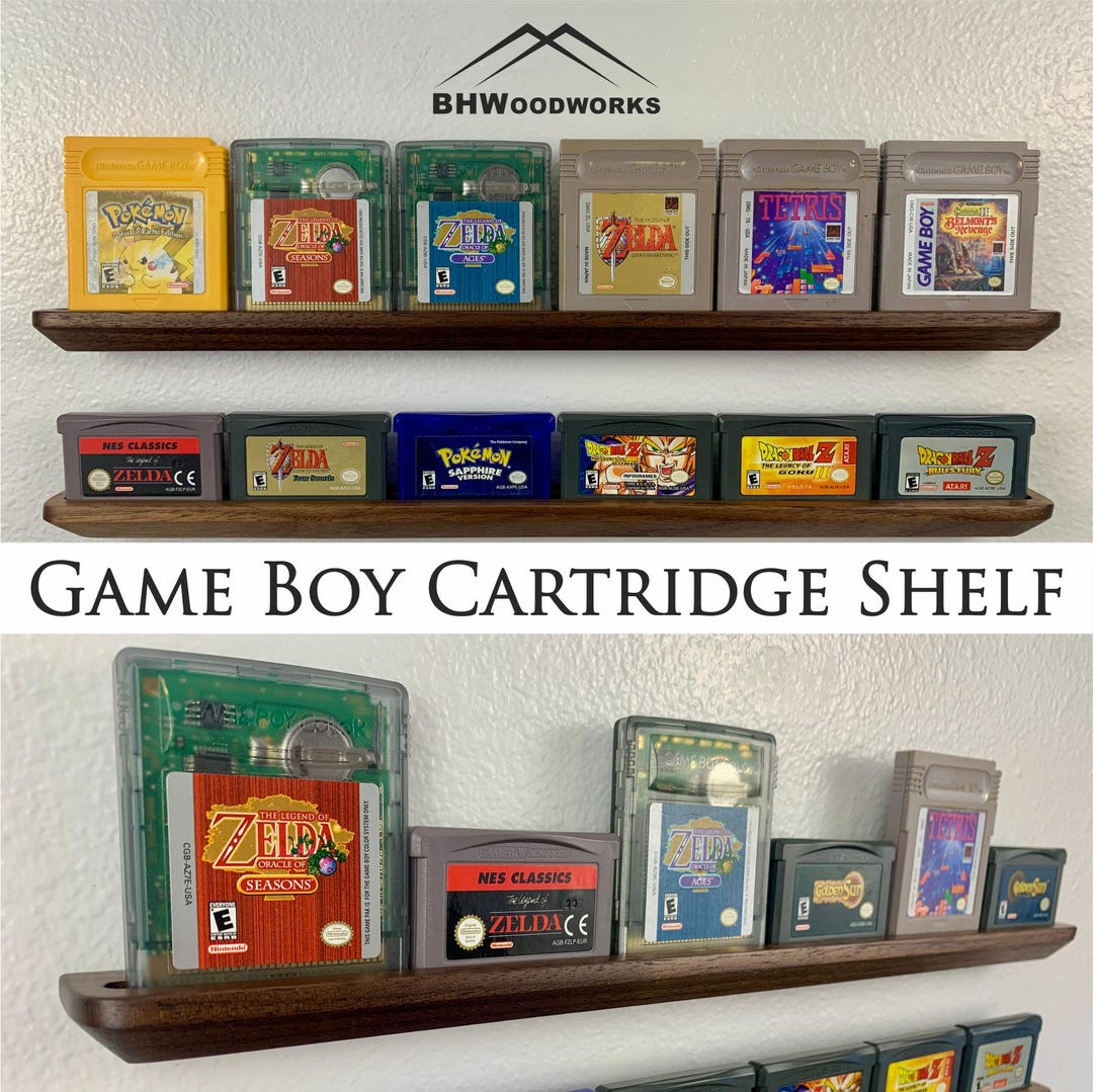Nintendo Game Boy, GB Color, and GB Advanced Cartridge Display Floating ...