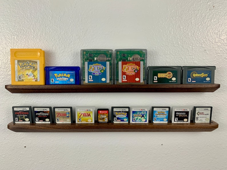 Nintendo DS, 3DS, and Switch Cartridge Display Floating Shelf ...