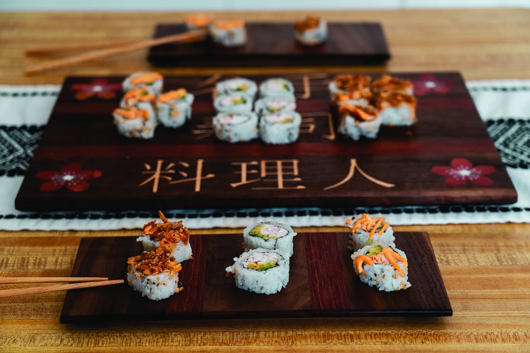 Fine Dining Wooden Sushi Set ~ Fully Customizable Serving Set ~ Serving ...