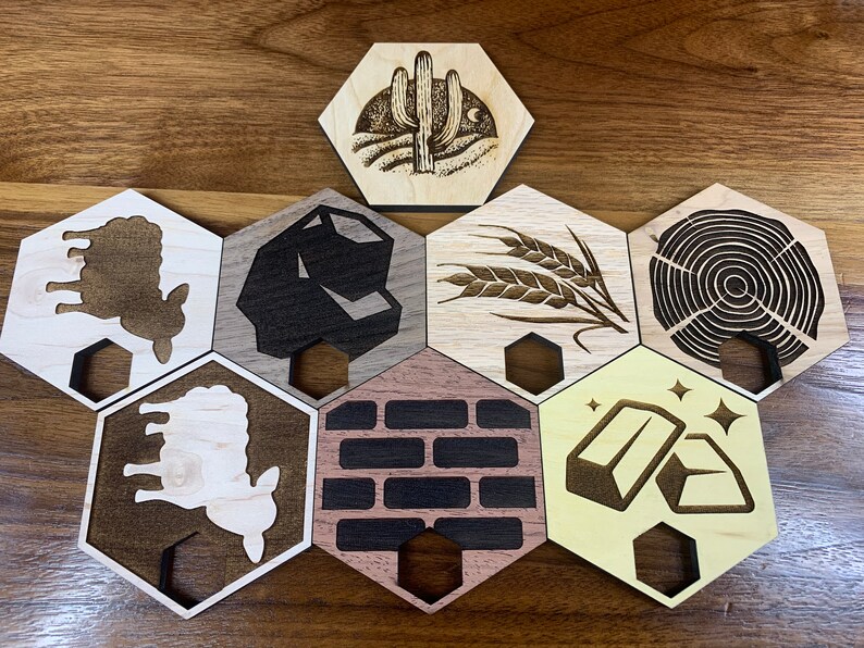 Custom Settlers Game Board LASER FILES ~ Seafarers and Cities and ...