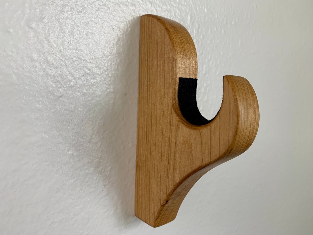 Cherry Minimalist Katana Sword Wall Mount Solid Wood 1 Pair Custom ...