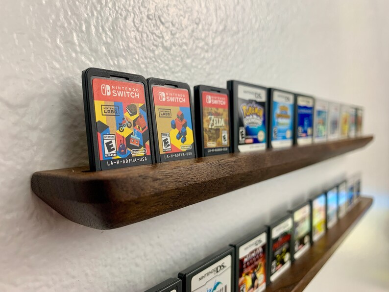 Nintendo DS, 3DS, and Switch Cartridge Display Floating Shelf ...