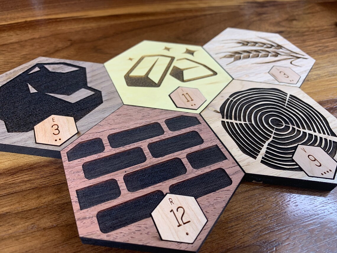 Custom Settlers Game Board LASER FILES Seafarers and Cities - Etsy