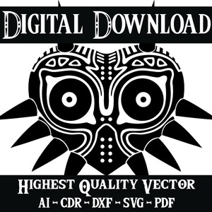 Majora's Mask Vector High Quality Legend of Zelda Vector Digital ...
