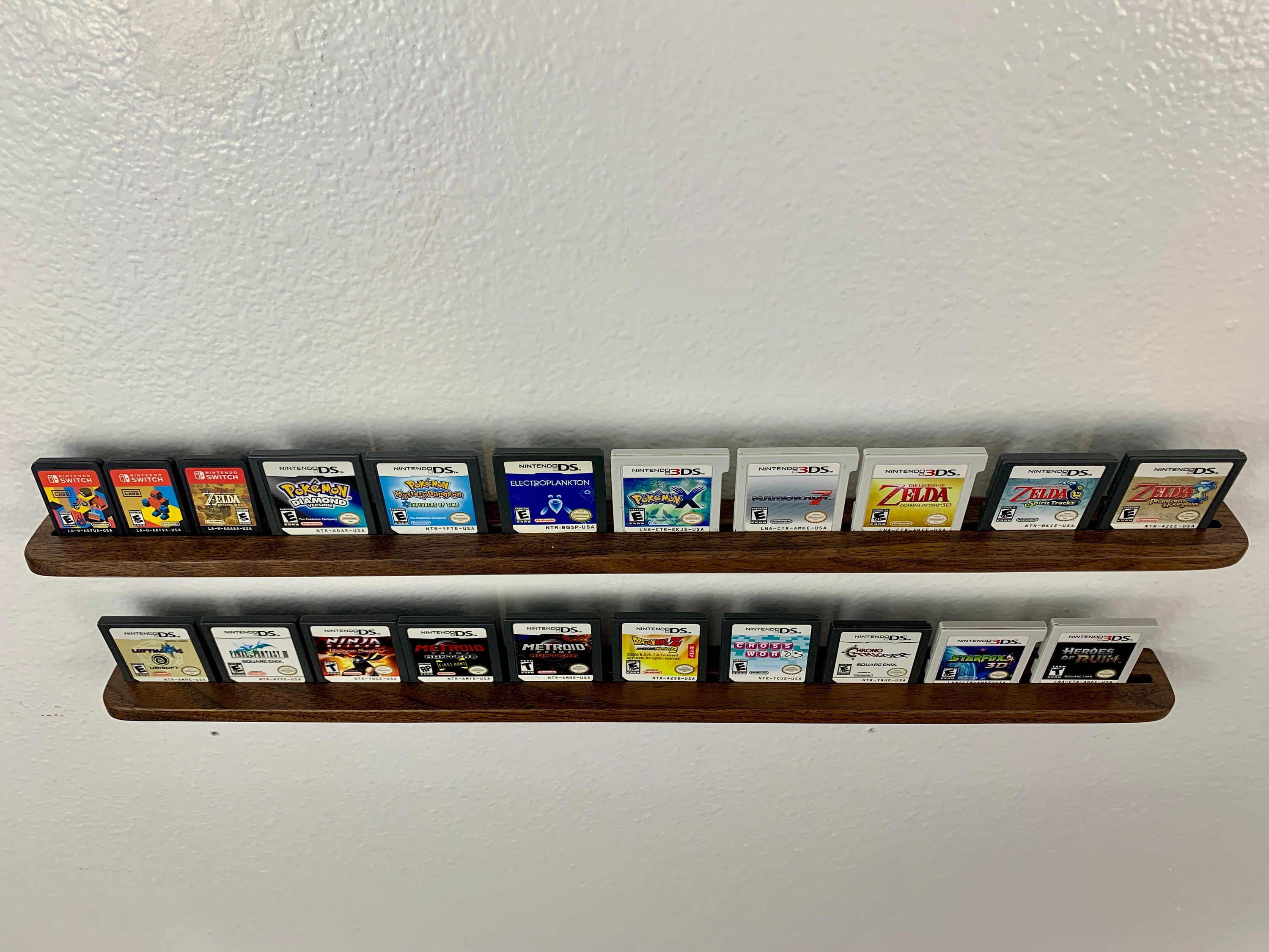 Nintendo DS, 3DS, and Switch Cartridge Display Floating Shelf ...