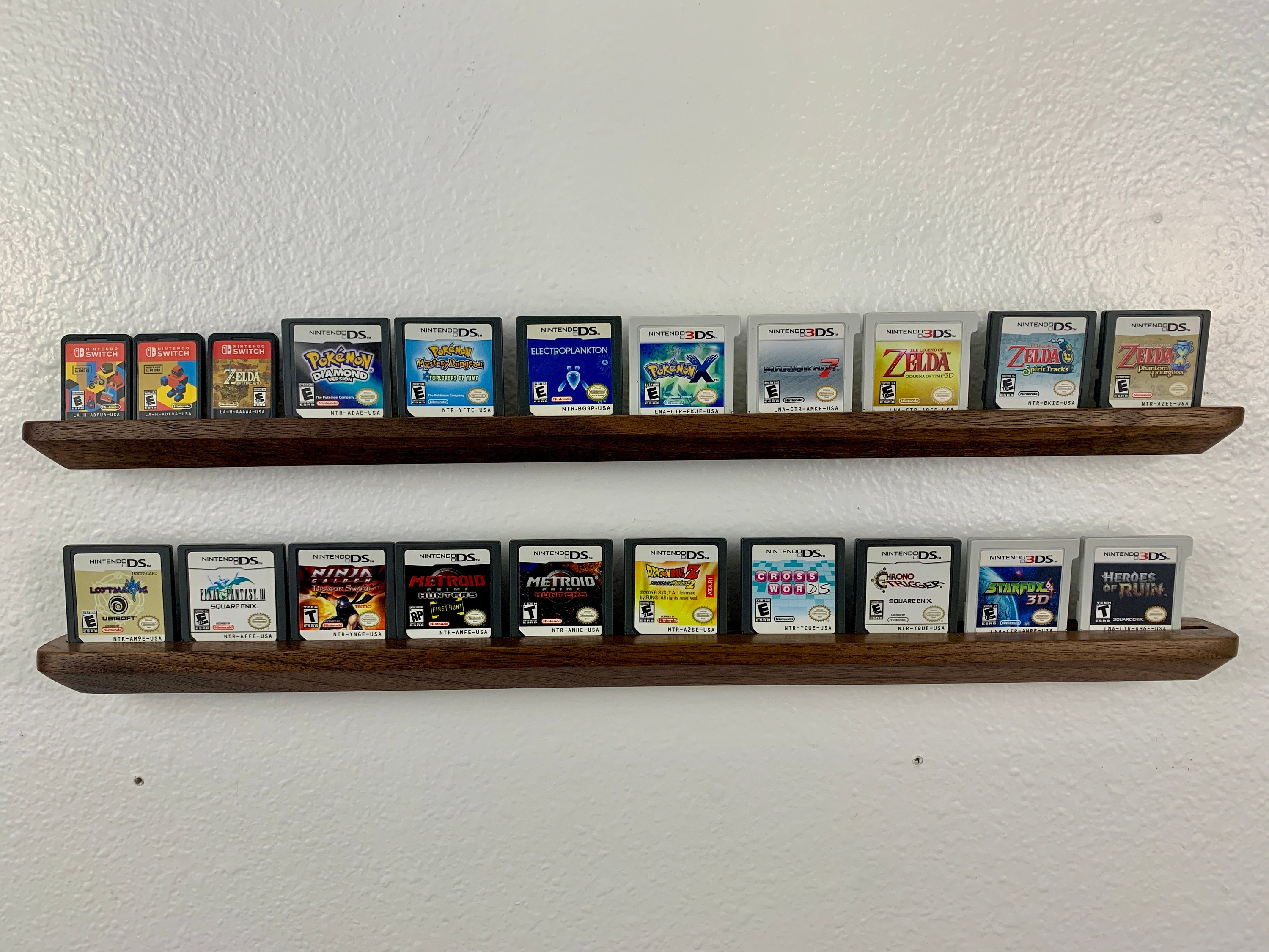 Nintendo DS, 3DS, and Switch Cartridge Display Floating Shelf ...