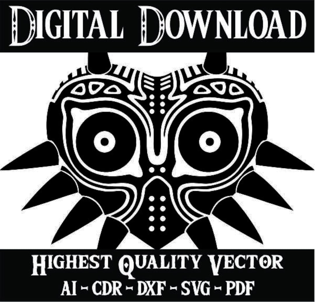 Majora's Mask Vector ~ High Quality Legend of Zelda Vector ~ Digital ...