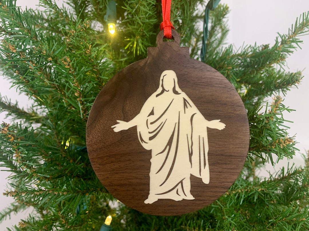 The Living Christ Christmas Tree Ornament Jesus Christ - Etsy
