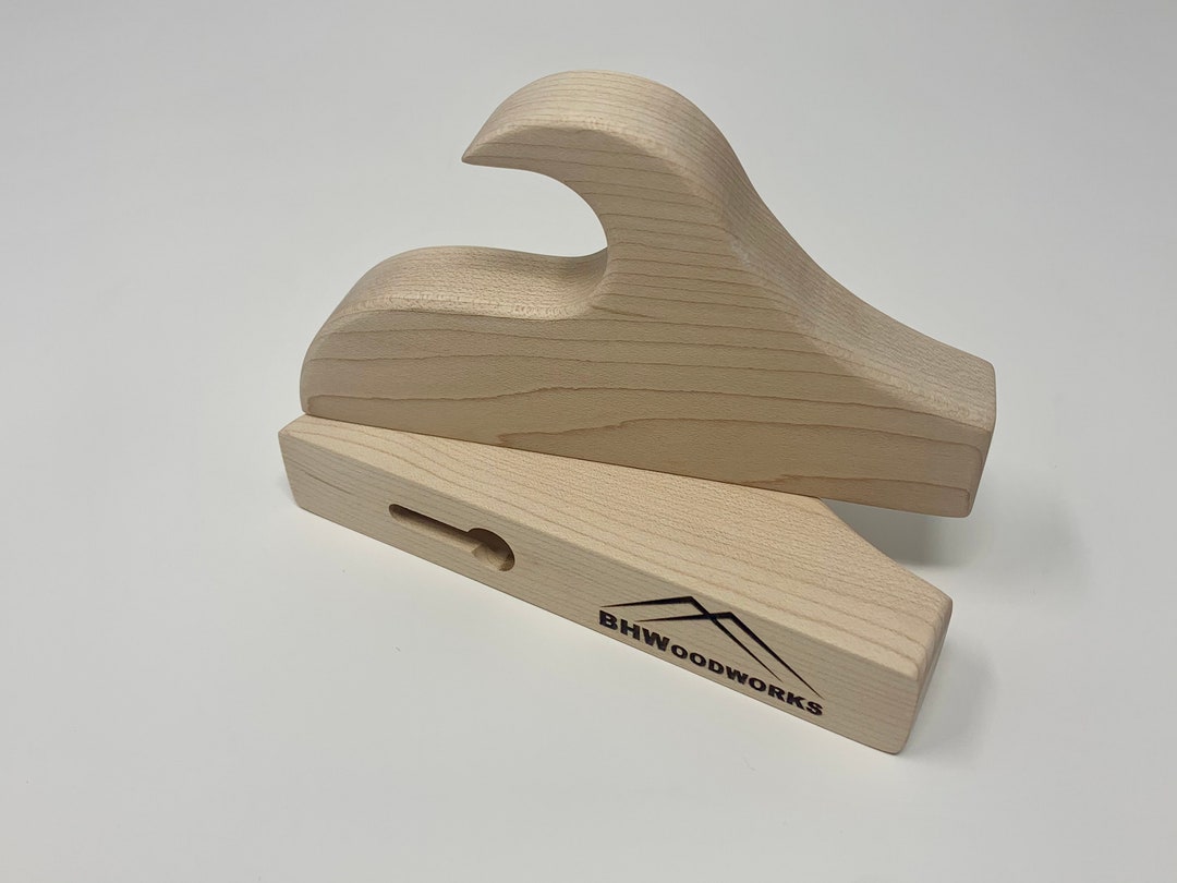 Hard Maple UNFINISHED Minimalist Katana Sword Wall Mount Solid Wood 1 ...