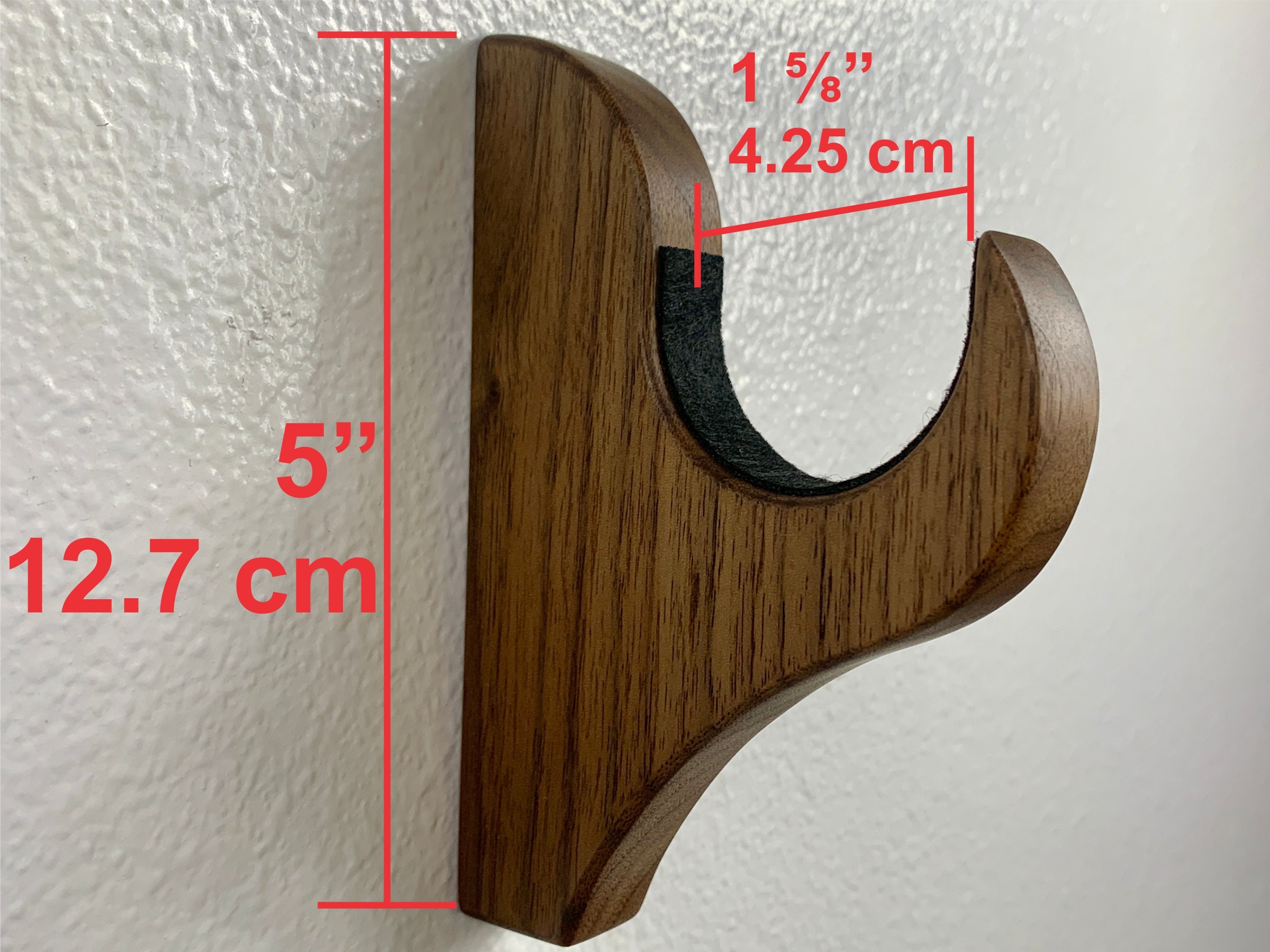 Walnut Minimalist Rifle Wall Mount Solid Wood 1 Pair - Etsy