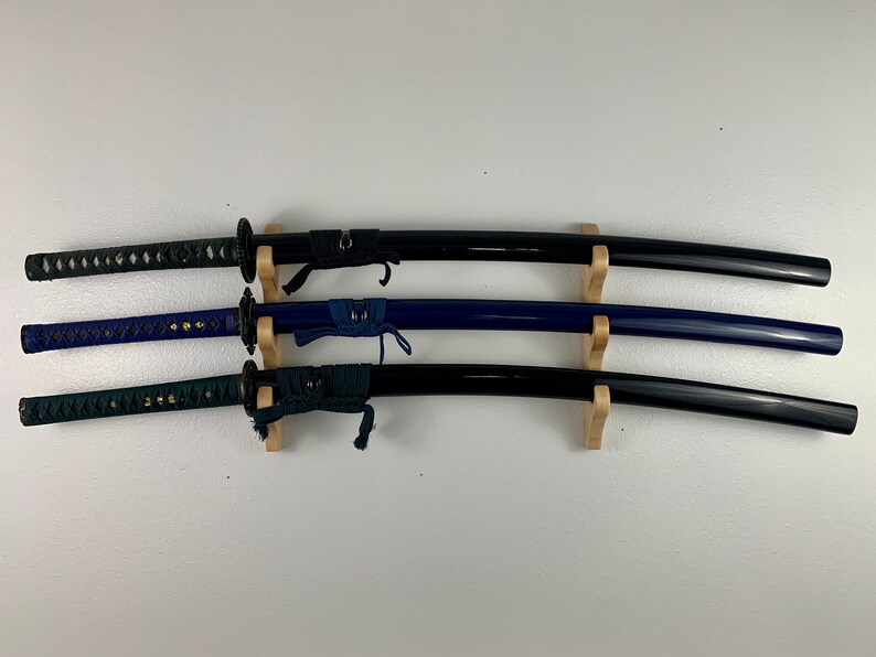 Walnut or Maple Multi Sword Rack 2 3 or 4 Swords - Etsy