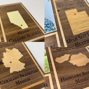 LDS Mormon Missionary Plaque 7x9 Walnut Custom Engraved With - Etsy