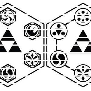 Ocarina of Time Sage Medallion Symbols ~ High Quality Legend of Zelda ...