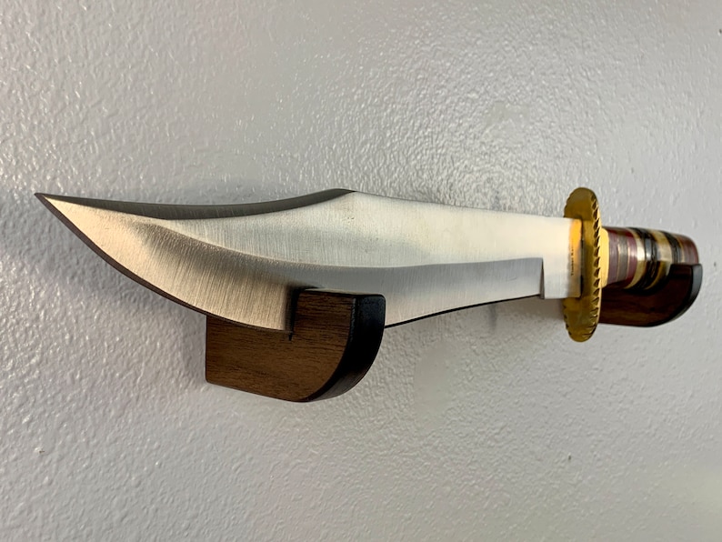 Wall Mounted Knife Display ~ Minimalist Design Knife Stand ~ Adjustable ...
