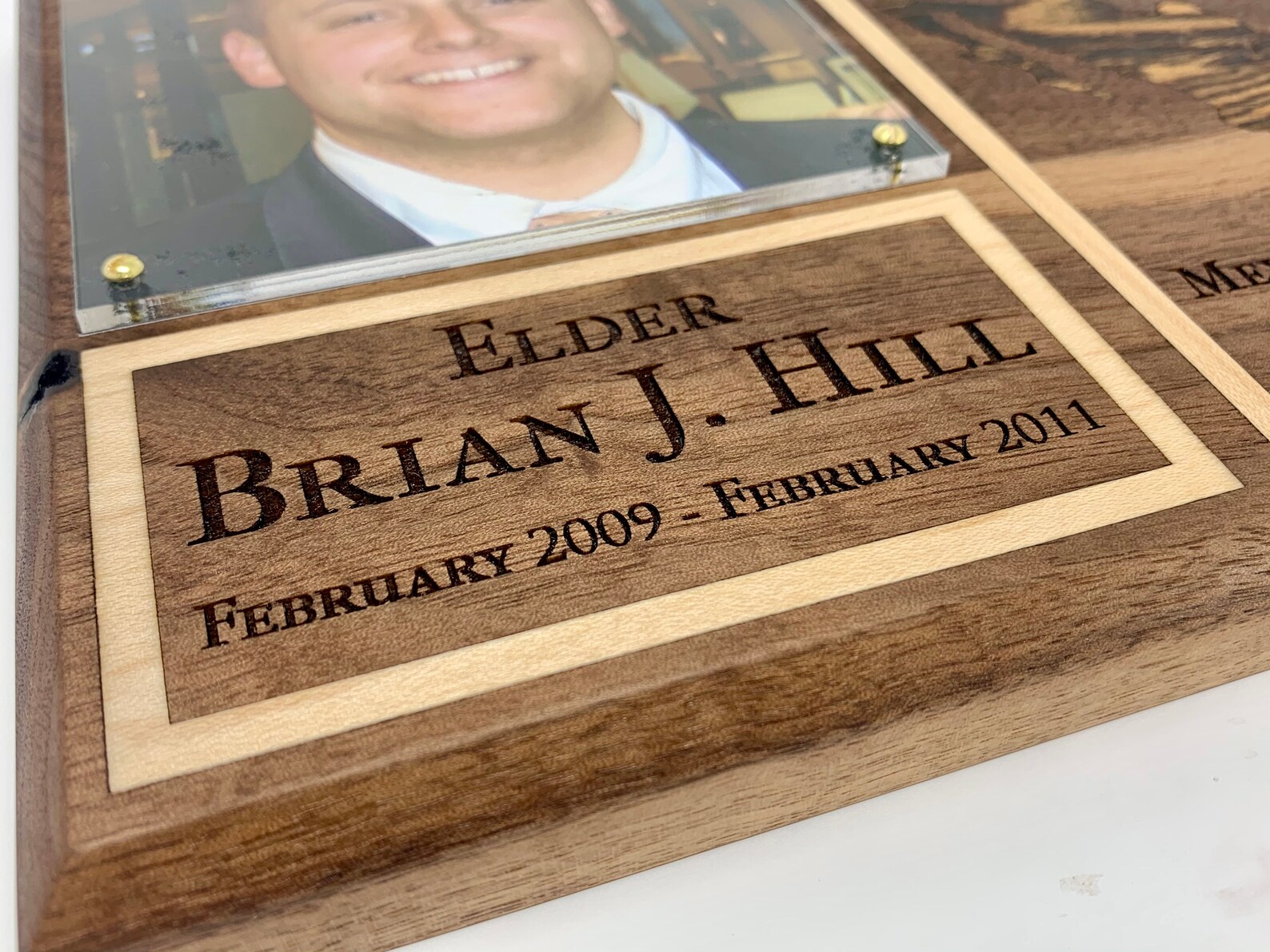 LDS Mormon Missionary Plaque 7x9 Walnut Custom Engraved with | Etsy