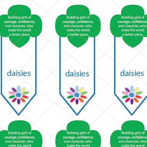 EDITABLE GS Membership Pin Daisy 8x10 Print From Home - Etsy