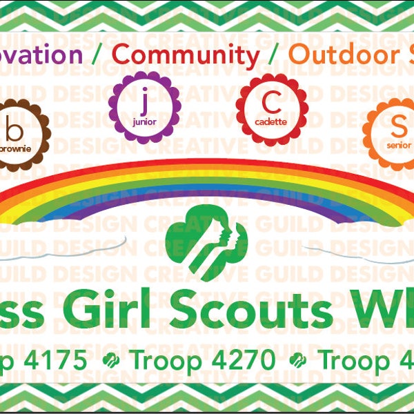 Girl Scout Banner - Etsy