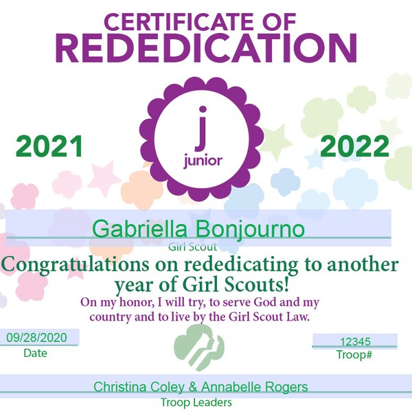 Rededication Certificate - Etsy