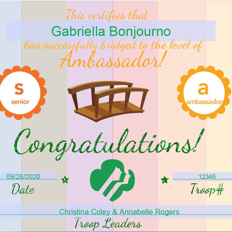 Bridging Certificate - Etsy