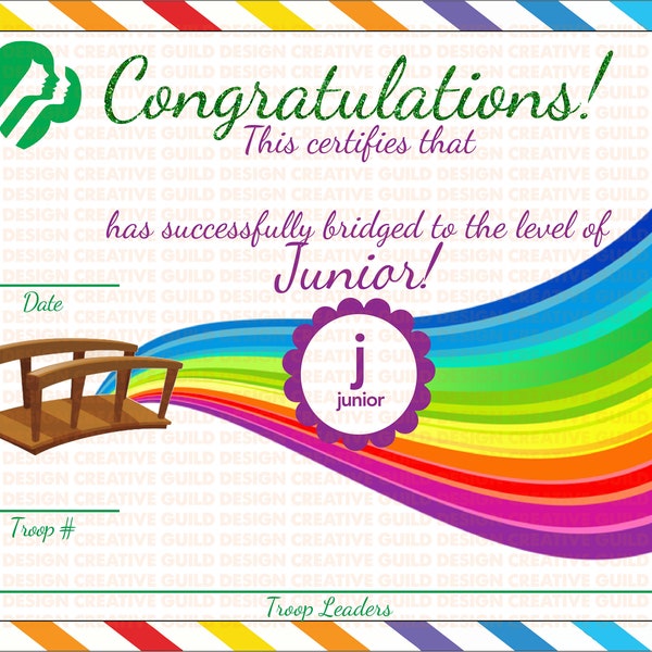 Junior Bridging Certificate - Etsy