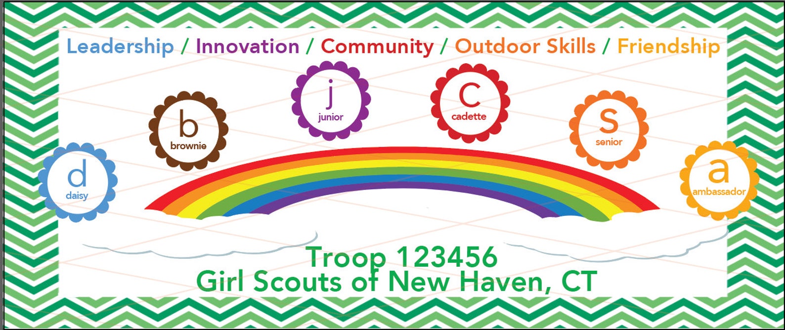Girl Scout Troop Banner Vinyl 2.5 Ft X6 Ft - Etsy UK