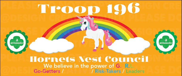 Girl Scout Troop Banner Vinyl 2.5 Ft X6 Ft - Etsy