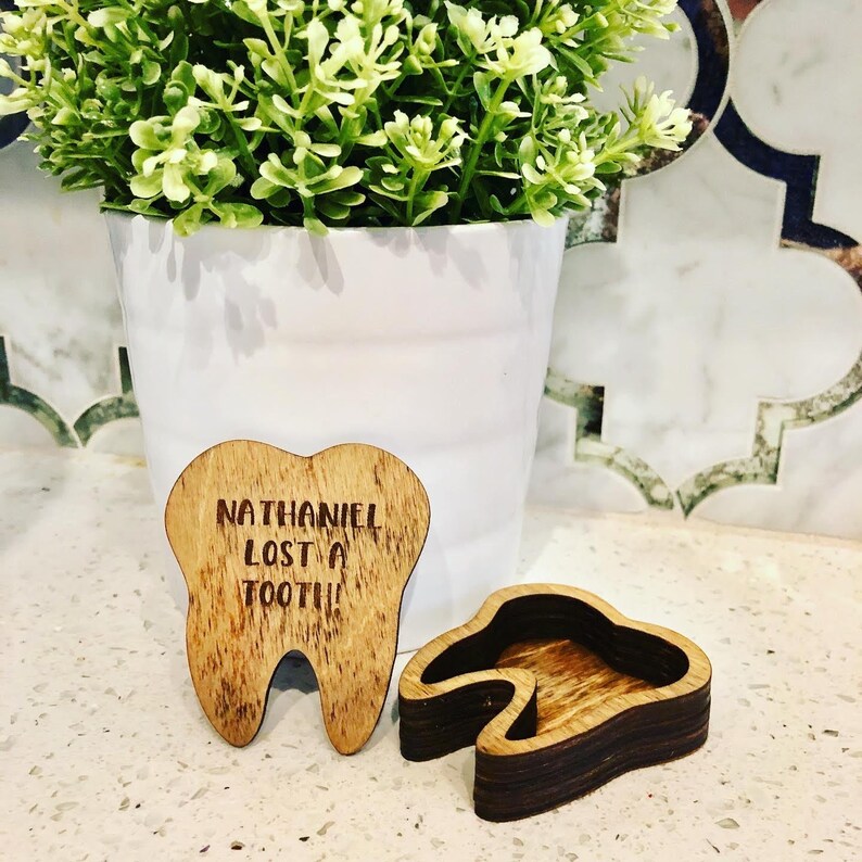 Tooth-shaped Tooth Fairy Tooth Box Vector Laser Cut Files (COMMERCIAL ...