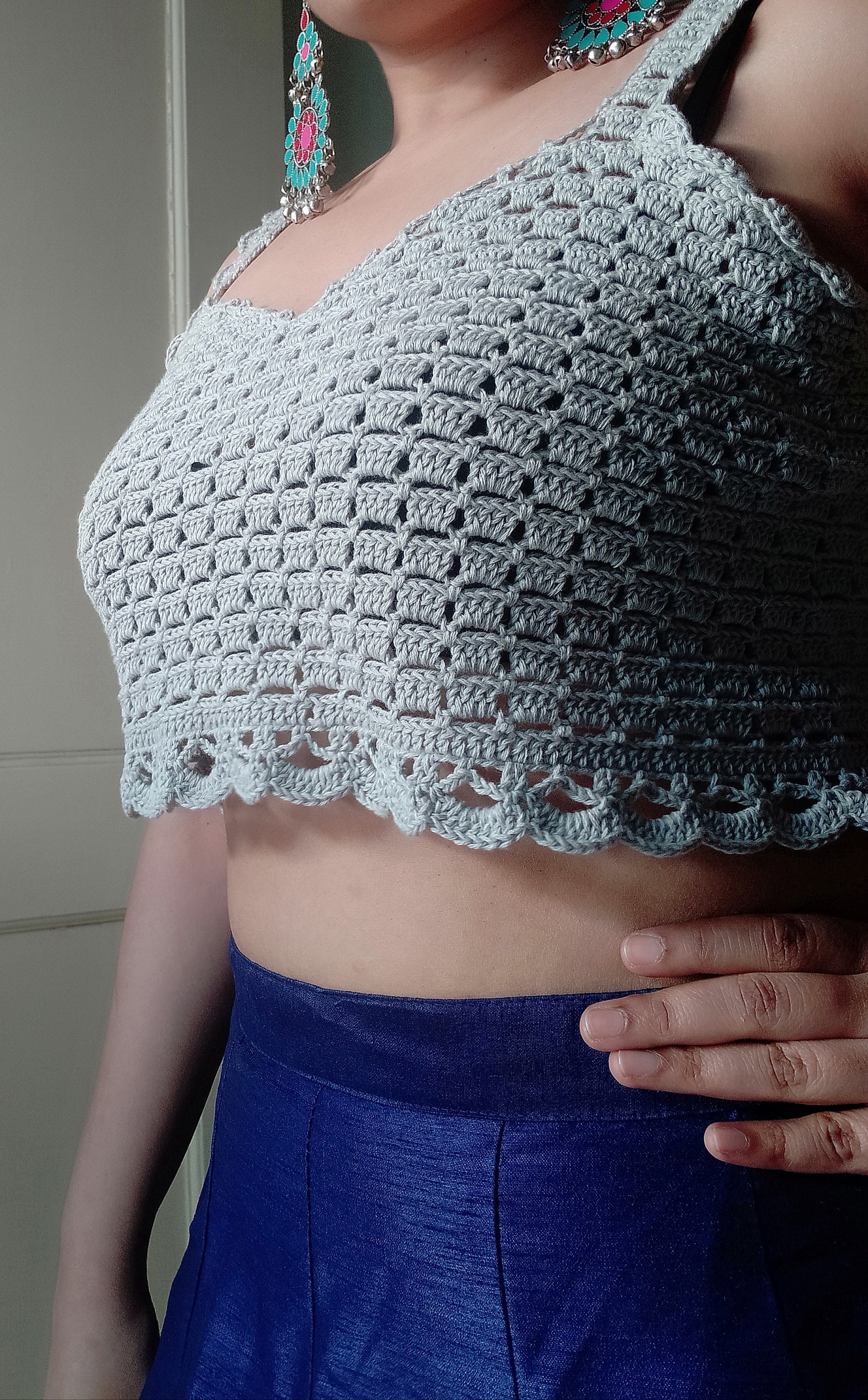 Crochet crop top Light and breezy crop top summer wear | Etsy