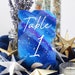 Whimsical Celestial Painted Acrylic Table Numbers Galaxy Stars Wedding ...
