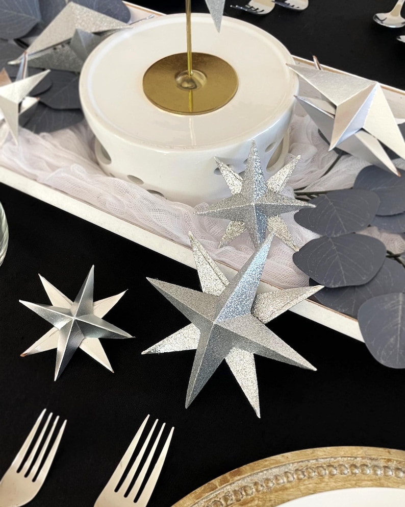 3D Paper Star Centerpiece for Weddings | Whimsical Celestial Décor ...