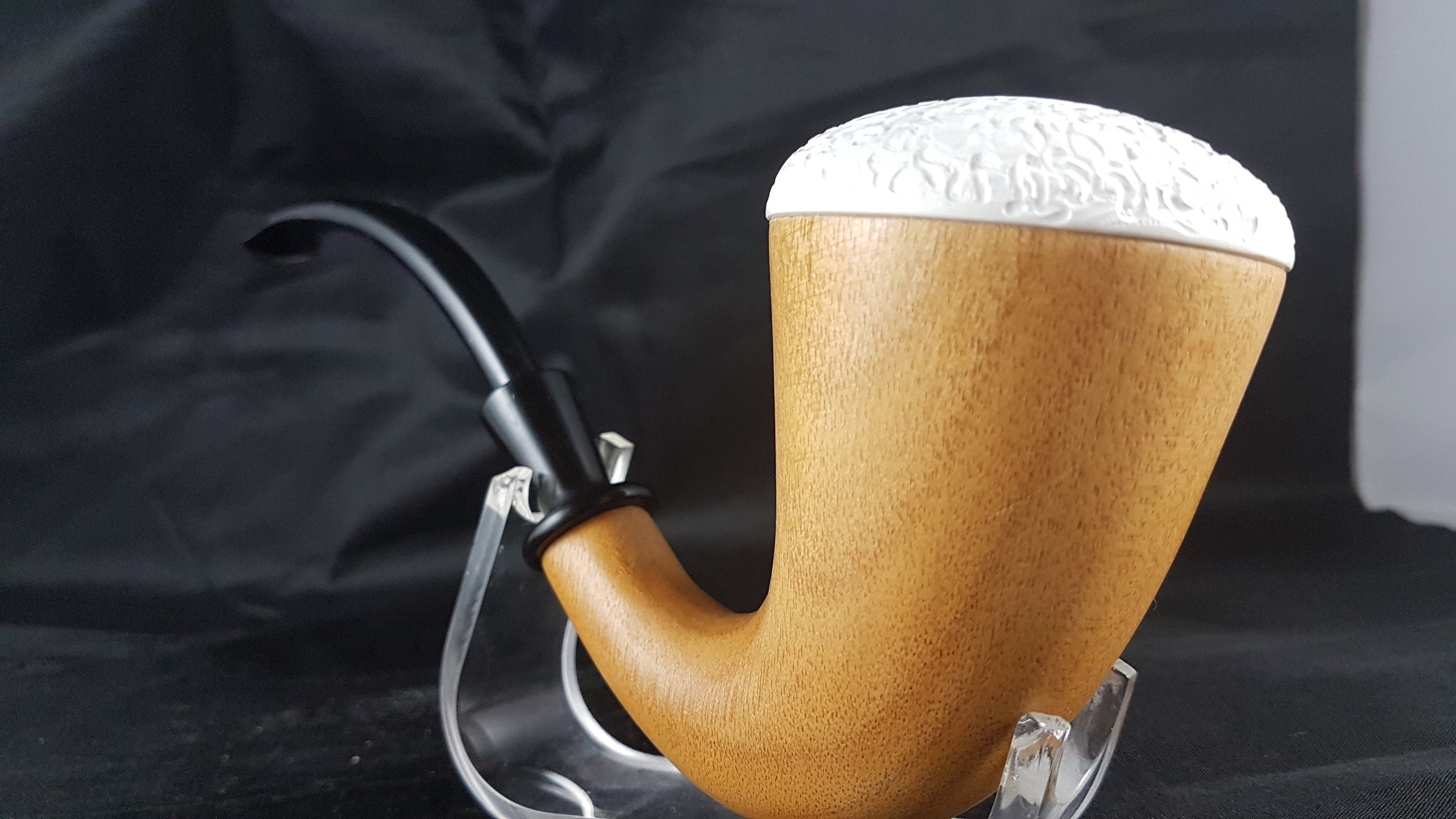 Tobacciana The Best Smoking Experience Calabash Silver Ring Pipe and ...