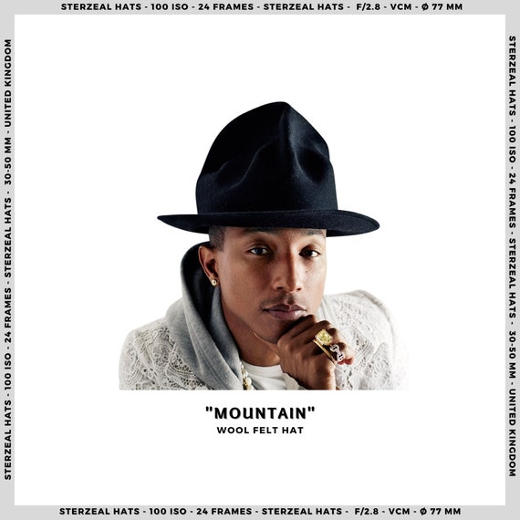Pharrell Williams Black Fedora