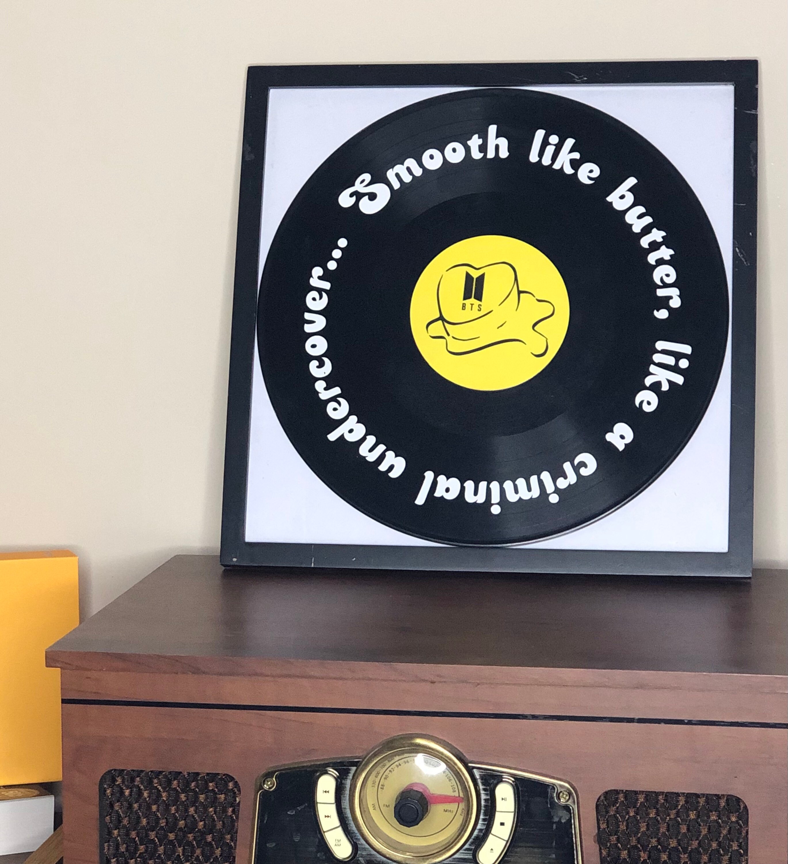 BTS Inspired butter Vinyl Record Art / Music Art / BTS Gifts - Etsy