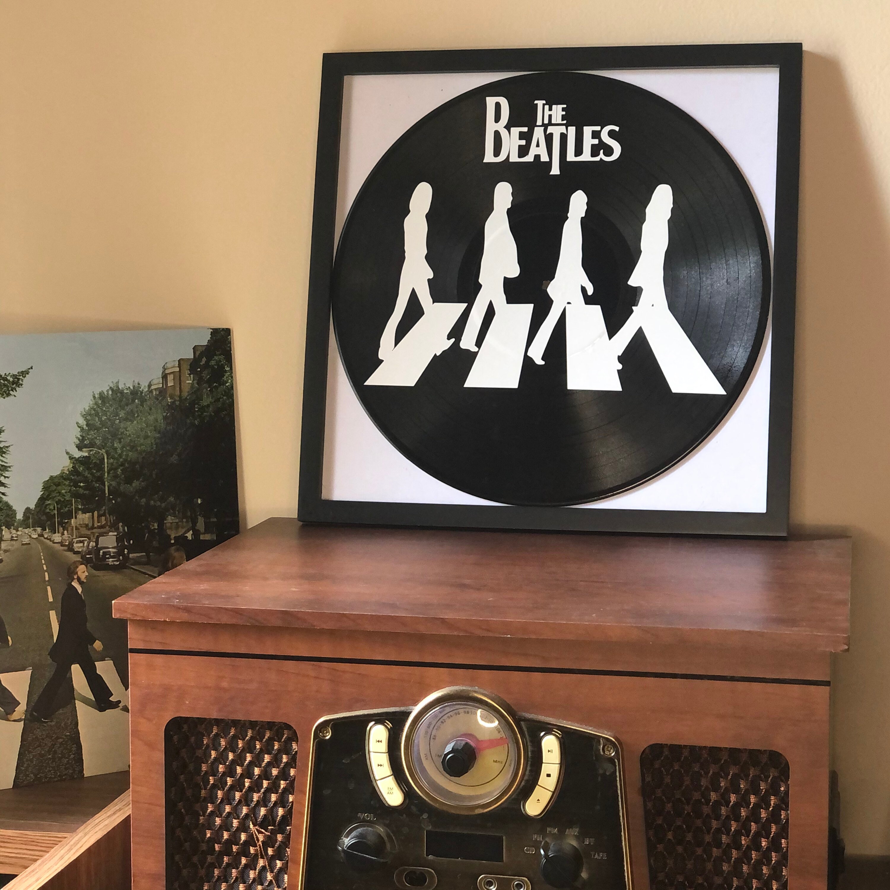 The Beatles Inspired Vinyl Record Art / Wall Décor / Abbey Road ...