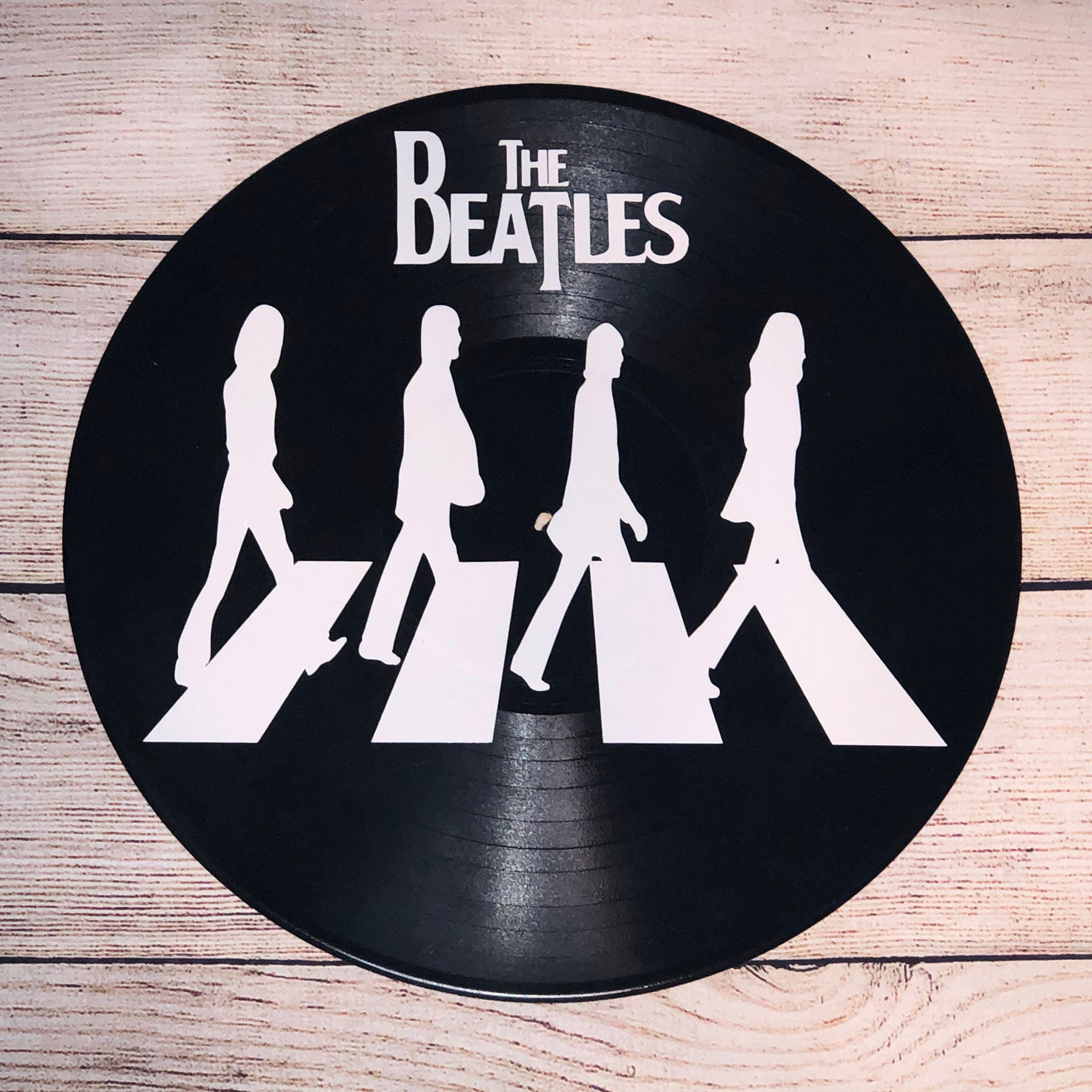 The Beatles Inspired Vinyl Record Art / Wall Décor / Abbey | Etsy