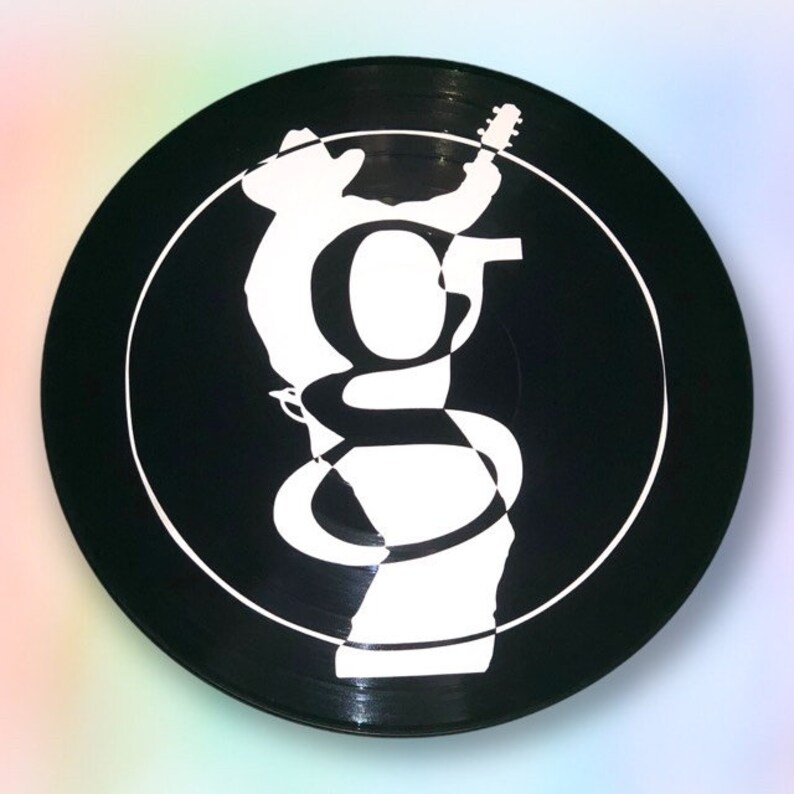 Garth Brooks Logo Inspired Vinyl Record Art / Music Decor / Music Art ...