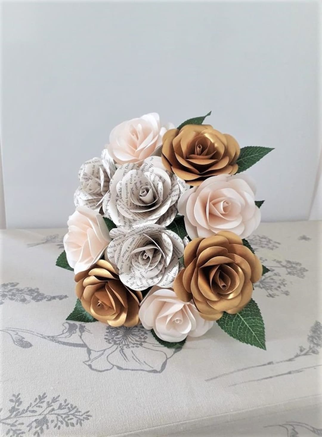 Any Book/any Colour Paper Flowers (rose) Birthday Gift, Anniversary ...