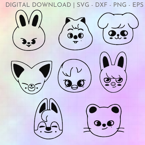 Stray Kids Svg SKZ Svg Kpop Star Skzoo Svg Png Dxf Eps - Etsy Canada