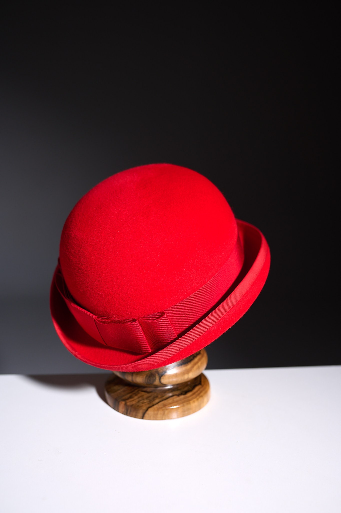 Red Bowler Hat / the COKE / Derby Hat / Formal Dress - Etsy