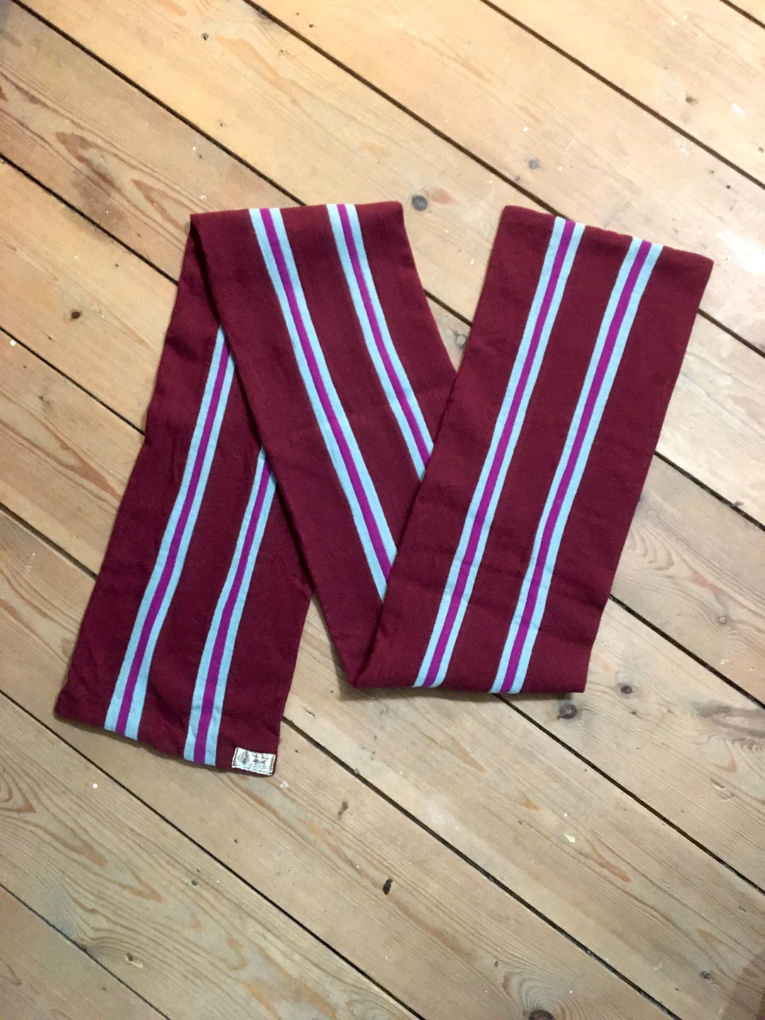 Vintage 1960s Pure New Wool University College Scarf Academic Scarf ...