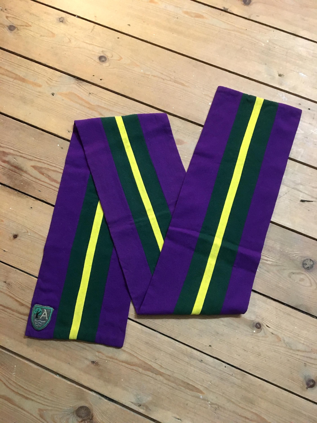 Vintage 1960s Pure New Wool University College Scarf Academic Scarf ...