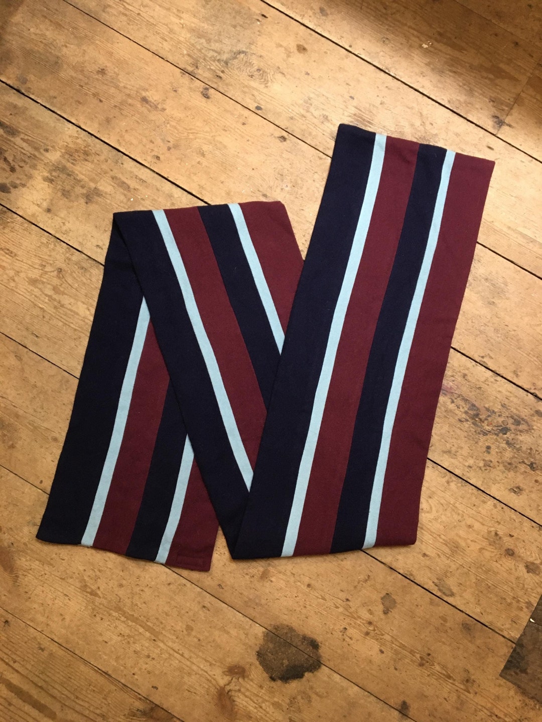 Vintage Pure New Wool University College Scarf Academic Scarf Dandy ...