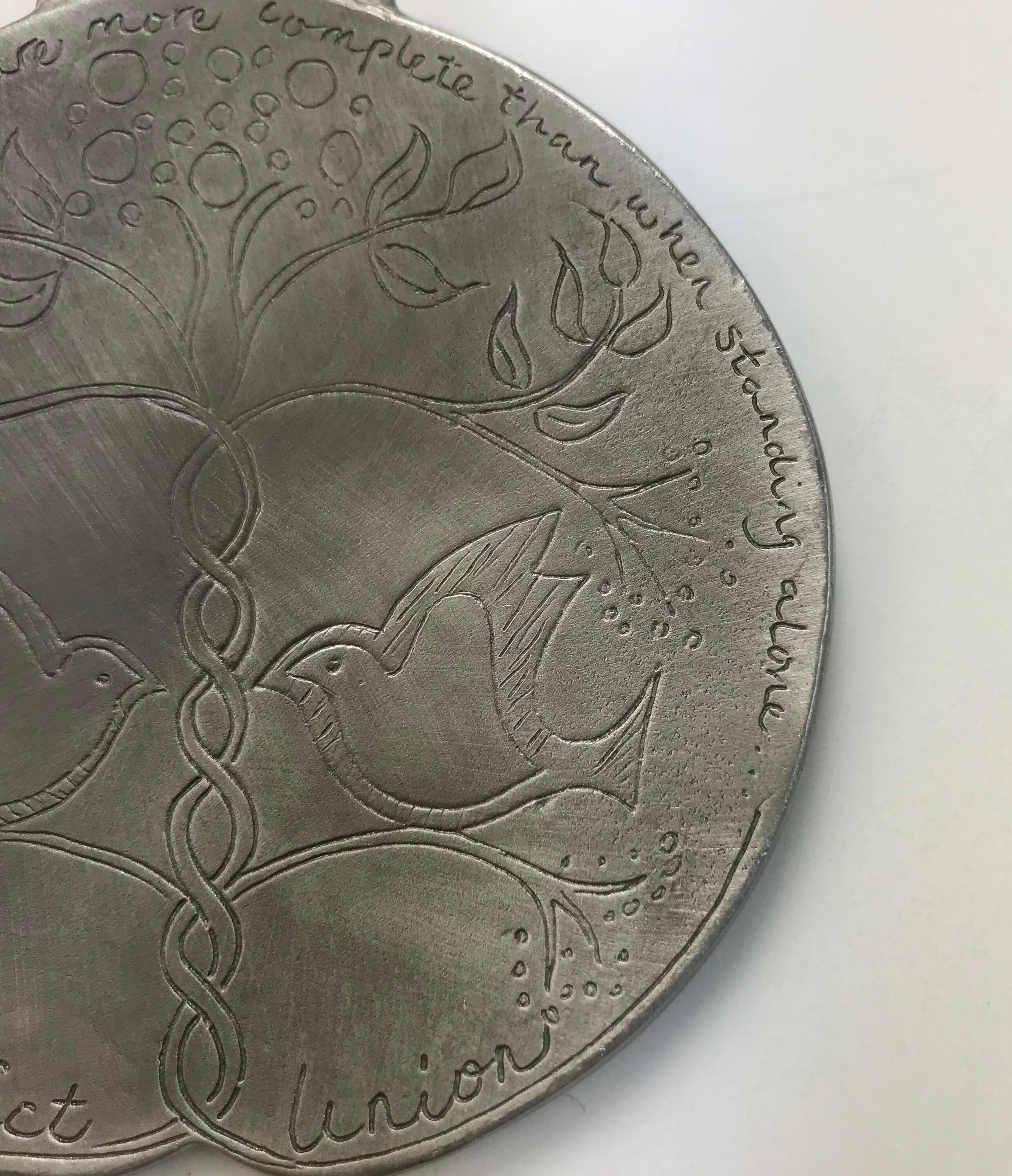 Cynthia Webb Designs Perfect Union Pewter Ornament Wall | Etsy