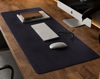 Leather Desk Mat, Large Mouse Pad, Desk Mat, Desk Pad, Genuine Leather ...