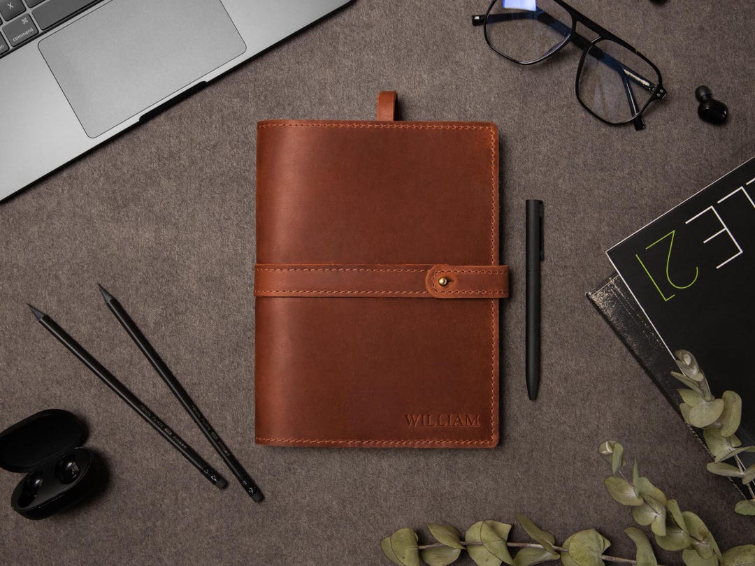 Personalized Leather Cover, Leather Journal, Christmas Gift, Notebook ...