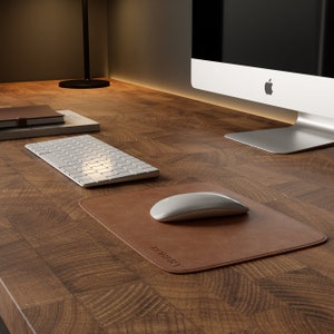 Buy Leather Desk Mat, Large Mouse Pad, Desk Mat, Desk Pad, Genuine ...