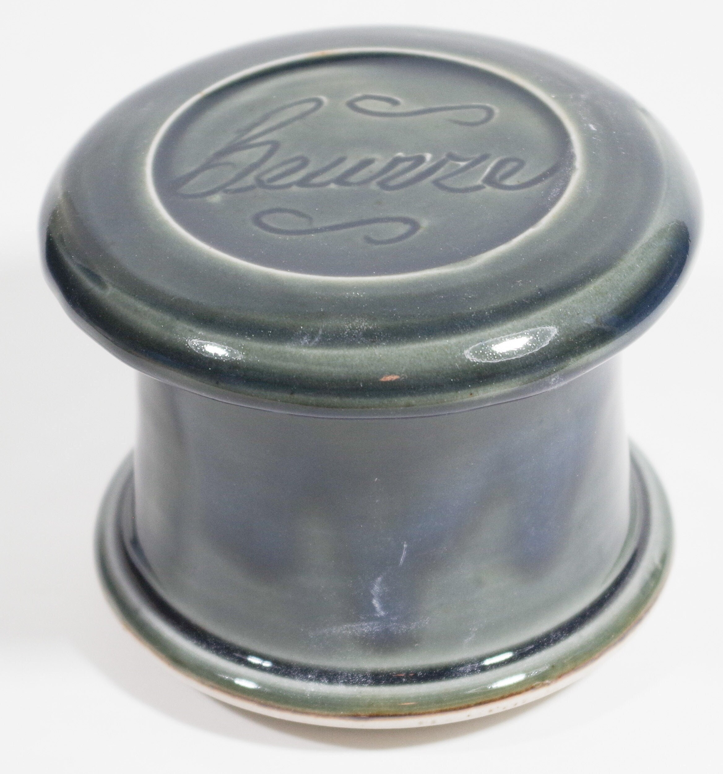 Misty Blue Beurre--French butter dish sometimes called a french butter ...