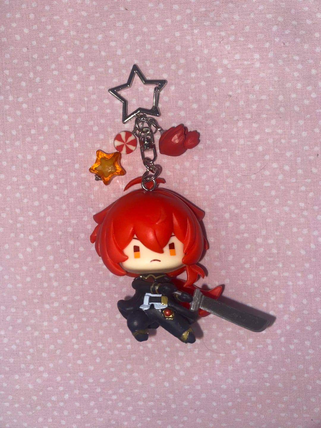 Genshin Keychain - Diluc - Etsy